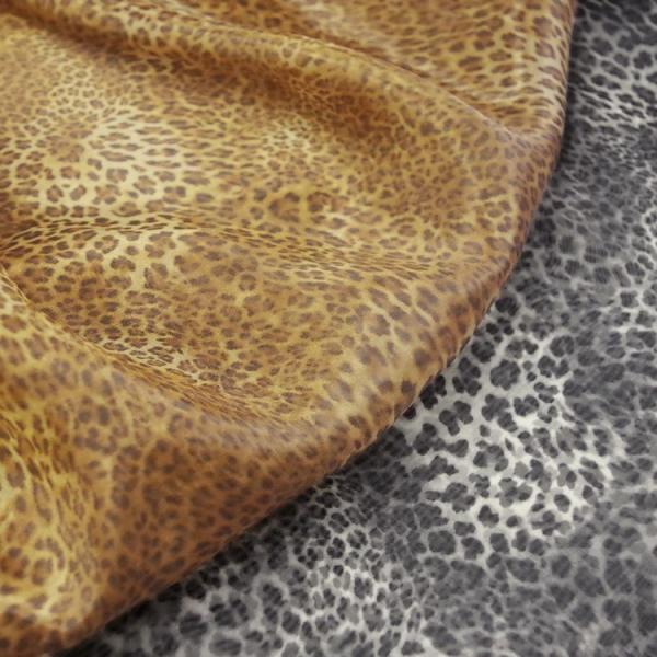 生地は50cm単位での販売になります。ゆうパケット便(メール便)での発送は4m(購入数８)まで。商品コード：022-12-3060-99033-アニマル／舶来オーガンジー転写プリント生地生地幅110cm／ポリエステル100％舶来オーガンジー...