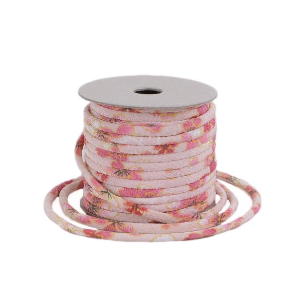 ■表地（ちりめん）：ポリエステル100%　中芯：アクリル100%※10cm単位で販売、価格は10cm分。数量は10cm単位で入力して下さい(例:1m購入なら数量10)。ほんのり淡い白っぽいピンク地にソフトなトーンの桃色の桜の柄。とてもやさし...