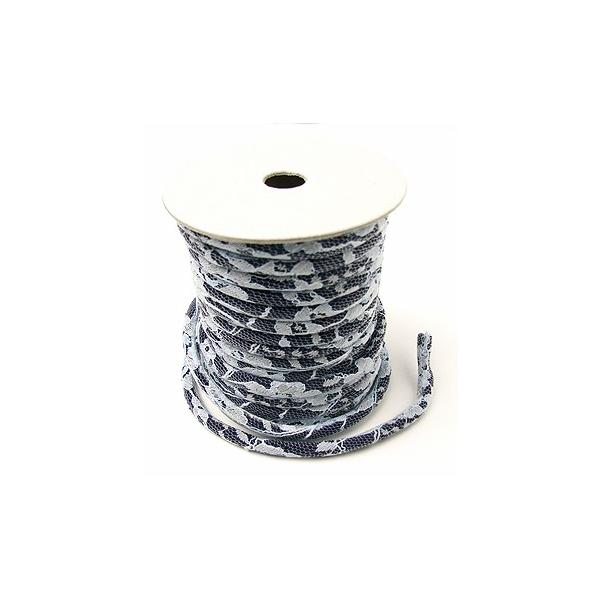 表地：ちりめん・・・ポリエステル100%　レース・・・ナイロン60% レーヨン40%　中芯：アクリル100% ※10cm単位で販売、価格は10cm分です。数量は10cm単位で入力して下さい(例:1m購入なら数量10) ●ちりめん丸ひもにレー...