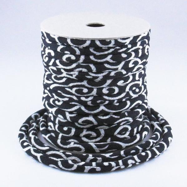 ■表地（ちりめん）：ポリエステル100%　中芯：アクリル100%※10cm単位で販売、価格は10cm分です。数量は10cm単位で入力して下さい(例:1m購入なら数量10)●定番の和柄が丸ひもになりました。どことなく新鮮な感じがしますね。やや...