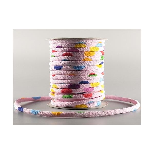 ■表地（ちりめん）：ポリエステル100%　中芯：アクリル100% ※10cm単位で販売、価格は10cm分です。数量は10cm単位で入力して下さい(例:1m購入なら数量10) ●カラフルな水玉柄がモダンでキュート！洋風にも使えるポップな柄のち...