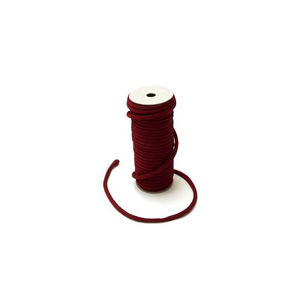 表地（ちりめん）：ポリエステル１００％ ※10cm単位で販売、価格は10cm分です。数量は10cm単位で入力して下さい(例:1m購入なら数量10) ●小豆（あずき）のような色。品の良いきれいな色です。中のひもは直径４ミリのものですが、その外...