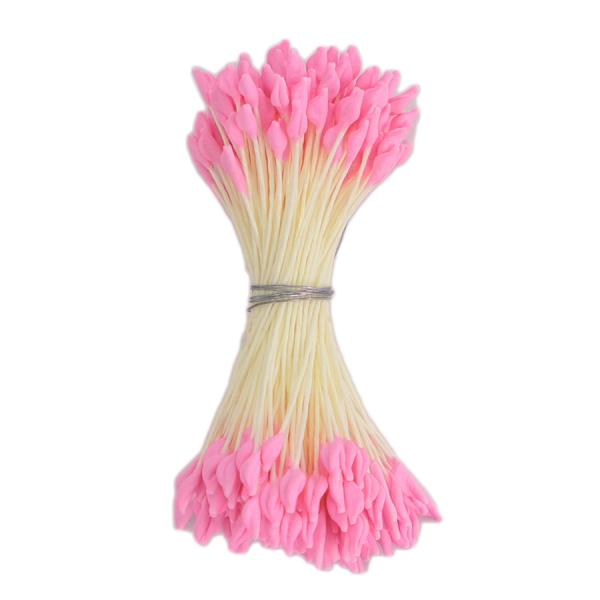 ■約 144本/288粒入（多少のバラつきあり、ご了承ください）つまみ細工のお花や布花に使えるペップ(花芯)。両端に粒が付いているタイプです。お好きな長さにカットしてお使いください。●サイズ：長さ/約 5〜6cm、玉部分の幅/約 2〜3mm...