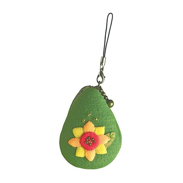 ◆出荷目安：2〜7日後●人気のマカロンポーチにしずく型が新登場♪アクセサリーや薬などが入り重宝します。プレゼントにも最適です(*＾＾*)○8月のヒマワリは『憧れ』という花言葉です。●出来上がりサイズ：縦約6.5cm×横約4.5cm（本体）●...