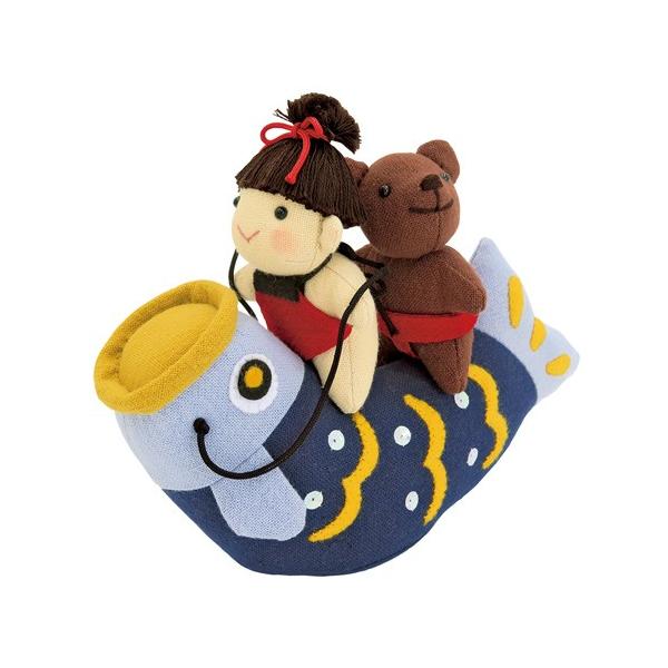 ■出荷目安：2〜7日後●鯉に乗った金太郎とクマが元気いっぱい☆五月の手作りキットです。人気の福村弘美さんデザインで、どこから見ても可愛らしいですね♪●出来上がりサイズ：約 高さ15cm×横19cm●中級者向◆ネコポス/メール便には入りません...