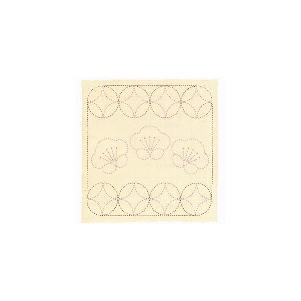 ■出荷目安：2〜7日後●刺しやすい色とりどりの晒木綿に、伝統柄と日本の和の花を組み合わせました。伝えていきたい昔ながらの手仕事を、どうぞお楽しみください。●キット内容：晒木綿＜きなり＞（綿100％）、刺し子糸・2色（綿100％）、刺し子針、...