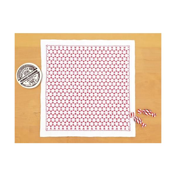 ■出荷目安：2〜7日後●刺子の一種・一目刺しのふきんが作れるキットです。図案プリント済。はじめての方でもかんたんに一目刺しが楽しめます。●「一目刺し」とは刺し子の技法のひとつで、一定の針目で縦、横、斜めと同じ方向を順に刺していく技法です。身...