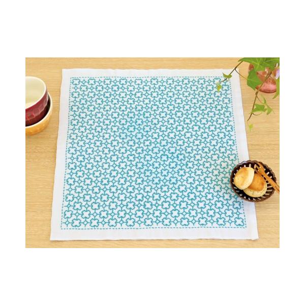 ■出荷目安：2〜7日後●刺子の一種・一目刺しで作るふきんのキット。図案プリント済みで、はじめての方でもかんたんに一目刺しが楽しめます。●「一目刺し」とは刺し子の技法のひとつで、一定の針目で縦、横、斜めと同じ方向を順に刺していく技法です。身近...
