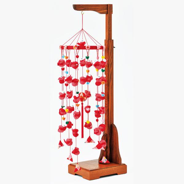 ■約 直径22cm×長さ75cm(つり台除く)お雛さまのつるし飾りに新商品が登場です！作り方動画のQRコード付きだから安心。たくさんの「さるっこ（さるぼぼ）」たちがとても賑やか。さるっこは猿の形をした人形のことで、子どもの成長や健康を願う意...