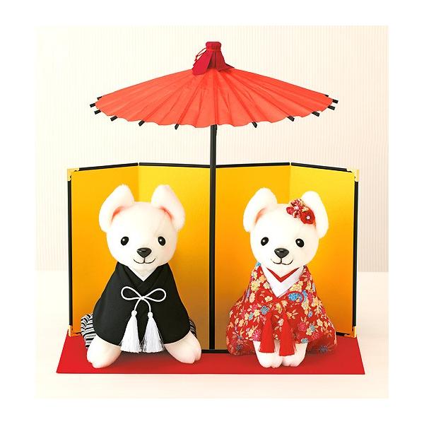 ■出荷目安：2〜7日後●ウェディングドールにワンちゃんも和装で登場！ワンちゃんのボディになるボア生地は裁断済みで、作りやすくなっています。日本犬は忠実な性質なので夫婦円満を連想させてくれます☆☆●出来上がりサイズ：約幅15cm×高さ24cm...