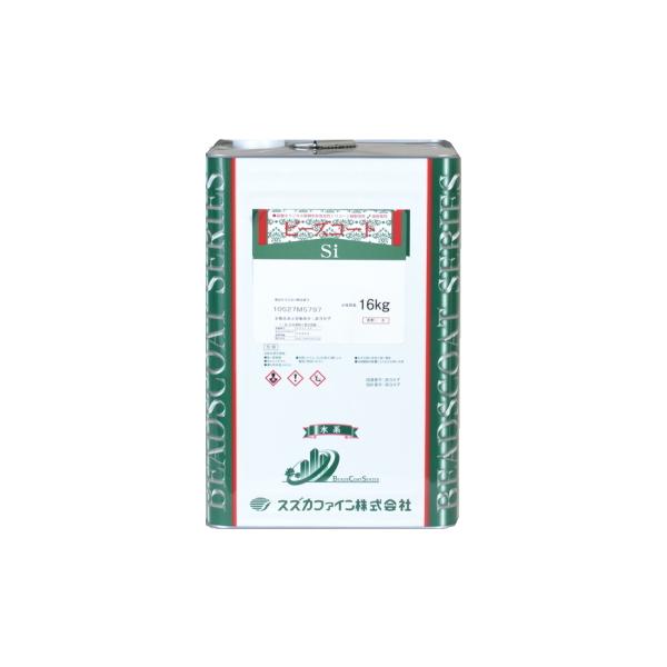 <超撥水><ラジカル制御形> 水性1液反応硬化形アクリルシリコン樹脂系つや消し塗料スズカファイン　ビーズコートSi　つや消し　各色　16kgハスの葉に似た表面構造で汚れにくい!!●超撥水タイプの水性1液反応硬化形シリ...