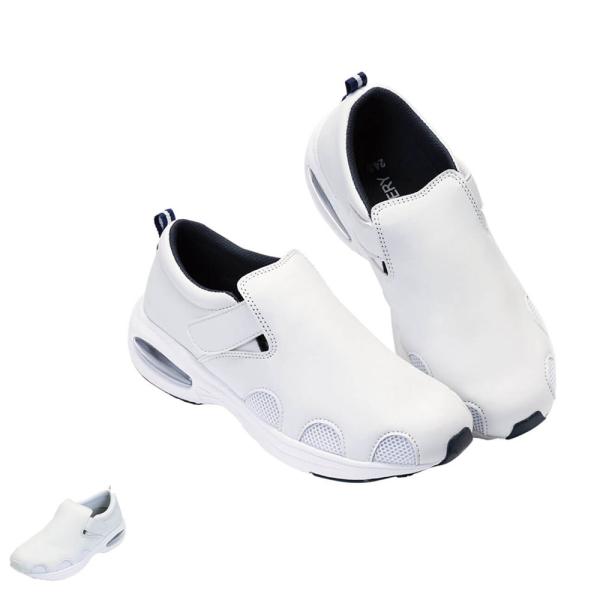 誰でも使いやすいシンプルな万能シューズ履きやすさ、動きやすさを追求した忙しい看護師さんのためのオリジナルシューズ「パーフェクトエアプラス」・よりつま先に近いメッシュでムレを放出・甲はしっかりガード・面ファスナーで甲高調整可能・足・腰にやさし...