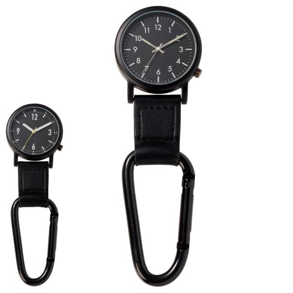 ユニフォームに合うアイテムを目指して、上質感のあるデザインに仕上げたカラビナ形状のウォッチ針蓄光で暗い場所でも見やすいのがポイント。定番なのに個性的、こだわりを凝縮させたアイテムです。・長短針蓄光・数字ありと数字なしのデザインから選べる・飽...