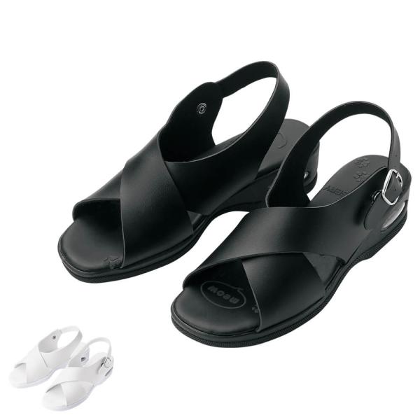 インソールに猫の足跡グリップ付きで前すべりしにくい！かわいいお役立ちナースサンダルこれで靴下やストッキングで履いても前すべりしにくくて歩きやすい！ねこちゃんが歩きまわってくれたおかげでこんなに歩きやすくなっちゃいました！・おしゃれなステッチ...