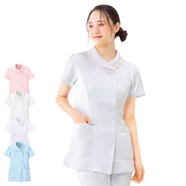 大人気花形衿に配色が入ってキュートをプラス細身のスマートラインですっきり綺麗に着こなしちゃおう♪プリンセスラインがはいっているからウエストラインもすっきり。ストレッチ性のある素材なので動きやすく快適です。・ストレッチ性のある素材・キュートな...