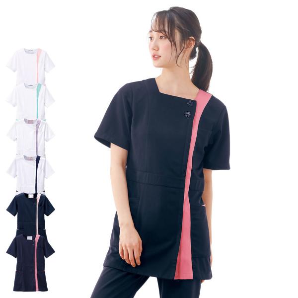 もうスキニーパンツだって怖くない!お尻が隠れる、スタイリッシュチュニックしゃがんでも安心の余裕の着丈。お尻をすっぽりと隠してくれるから仕事に集中できます。・しゃがんでも安心!余裕の着丈・前両脇と左胸にポケット付・仕分けしやすいクロスポケット...