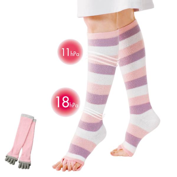 快適やわらか素材で翌朝スッキリ疲れた足を労わるもこもこ着圧ソックス立ち仕事や歩きっぱなしで、足の疲れが気になるアナタに。ずっと履いていたいやわらかな履き心地は、疲れた足をやさしく包み込みます。・なめらかなもこもこ生地がやさしく足を包み込みま...