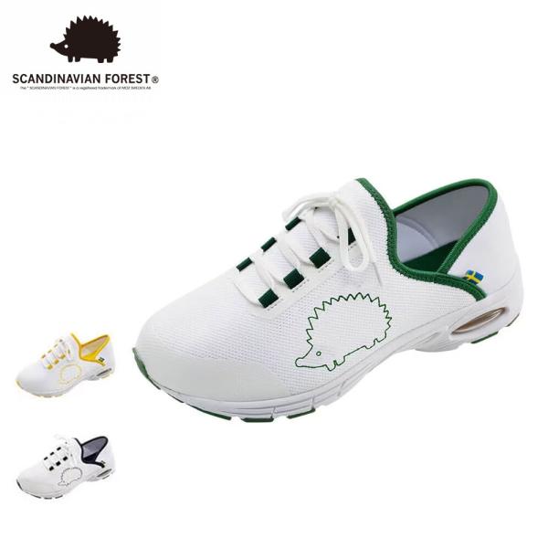 ハリネズミのモチーフと配色が可愛くておしゃれスカンジナビアンフォレストのスポーティーシューズ【スカンジナビアンフォレスト】かわいらしいハリネズミのモチーフと、北欧テイストカラー。スウェーデンから届いたコンセプトブランド。・アッパーには可愛い...