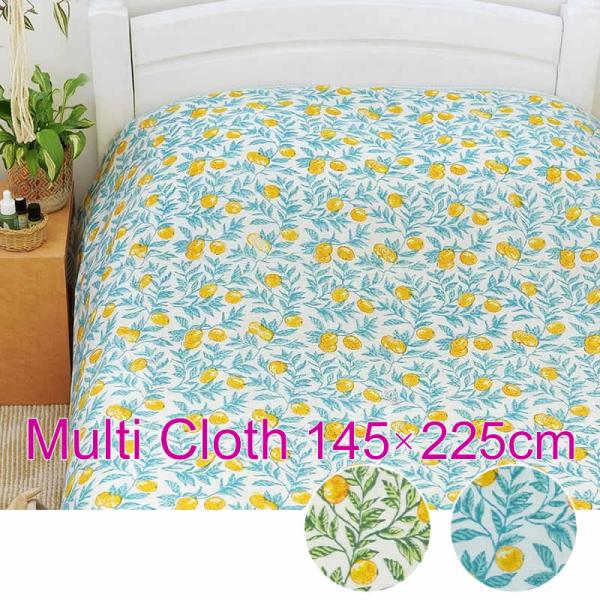 サイズ：約145×225cm素材：綿100％生産国：インド雑貨送料【雑貨まとめ買い対象商品】鮮やかな黄色いレモンでお部屋を爽やかな雰囲気に♪ベッドやソファのカバーに。様々な用途で使用できるマルチクロス。スペイン語で「かわいい、美しい」を意味...