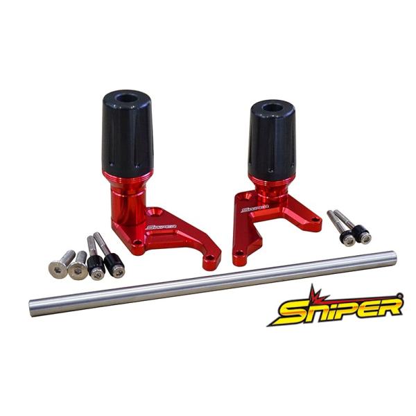 CBR250RR MC51 エンジンスライダー 左右セットSNIPER スナイパー製対応機種CBR250RR MC51 (17-22)2023以降モデルには非対応転倒時にサイドカウル、エンジン部へのダメージを軽減しますカウルへの加工は必要は...