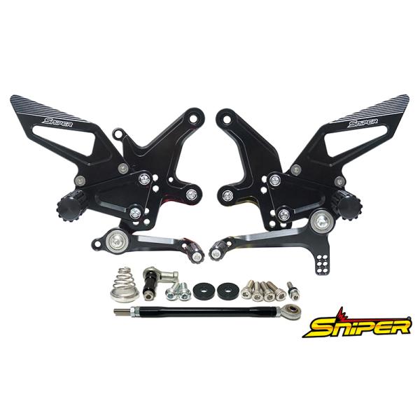 Z900RS バックステップ SNIPER スナイパー対応機種Z900RS (17-) Z900RS CAFE (17-) 4ステップポジション純正ブレーキホース、ブレーキスイッチが使用可能逆シフトチェンジは不可、無加工で取り付け可能左右ペ...