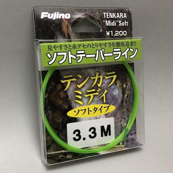 キャストしやすいテーパーラインのテンカラミディを、より柔らかいソフトテンカラの素材で作ったテンカララインです。カラーはテンカラミディと同じ蛍光グリーンですので、抜群の視認性を誇ります。フライリーダーの技術を生かした結び目や段差のないテーパー...