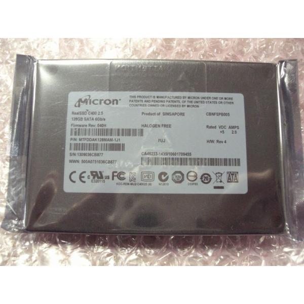 クリックポストにてお送りいたします。代引き発送は出来ません。配達日の指定および配達時間の指定は出来ません。＜商品＞RealSSD C400Micron MTFDDAK128MAM-1J12.5インチSATA 6Gb/s容量　128GB未開封...