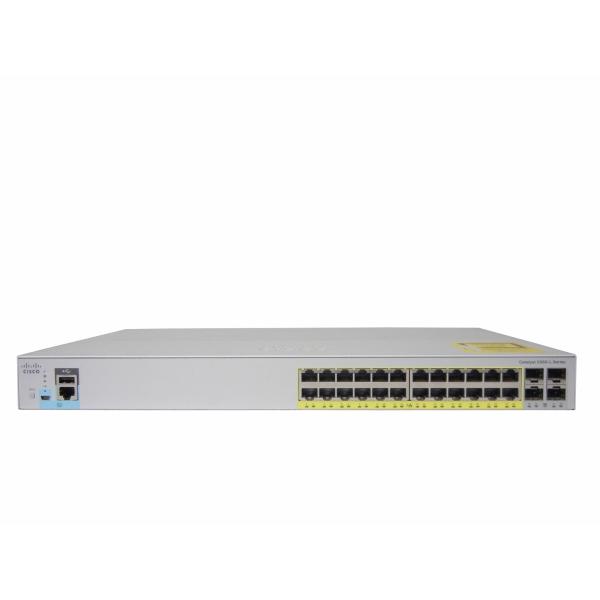 ・Ciscoギガビット イーサネット スイッチ 10/100/1000 × 24、・PoE+(195W)・SFP アップリンク ポート × 4・ファンレス・LAN lite イメージ