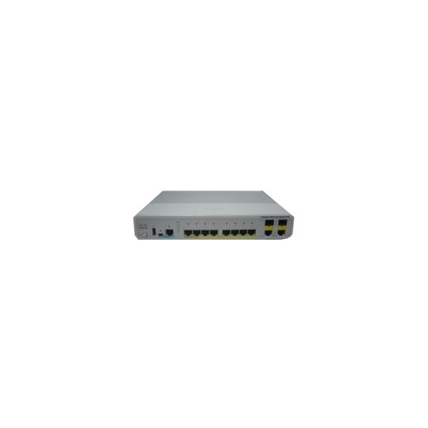 Cisco Catalyst 3560CGシリーズスイッチ。PoE+対応の10/100/1000 ギガビット イーサネット8ポート、GbE/SFPを2ポート備えたコンパクトL3LANスイッチ。