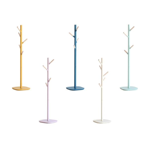 送料込み（※北海道・沖縄は別途追加送料がかかります）「小枝」という意味を持つ、ポールハンガー。やわらかいパステルカラーの５色展開となっております。商品サイズ：W300×D300×H1185（mm）商品重量：2.1kg耐荷重： 各フック2kg...