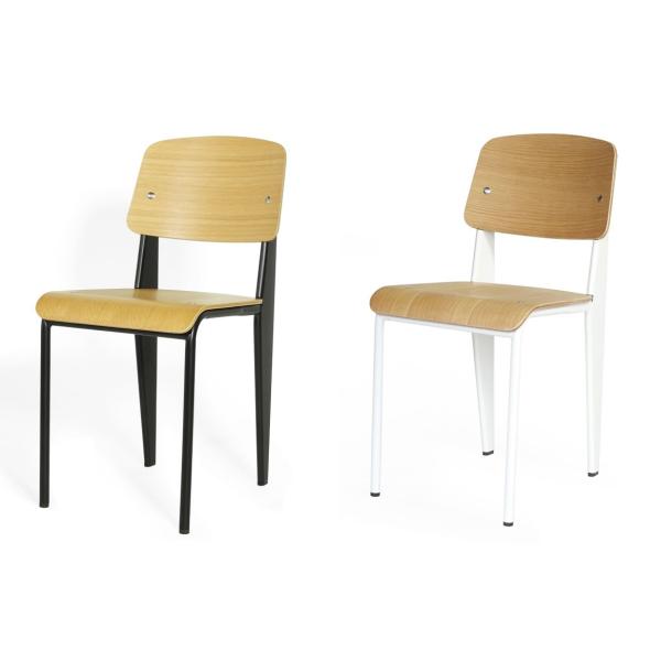 デザイナー：ジャン・プルーヴェデザイン年：1934年Jean Prouve（ジャン・プルーヴェ）のデザイナーズ家具を代表する作品の1つで、学生時代を思い出させてくれるデザインのイス「Standard Chair（スタンダードチェア）」。※こ...