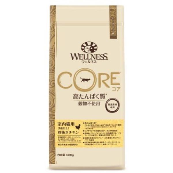 ウェルネスコアは、猫の祖先は肉食であるという栄養学的理念を基に作られました。穀物を使わず、高品質の動物性たんぱく質源を第一原材料とし、栄養学的特長を備えた野菜や果物を配合し、バランスのとれた栄養で愛猫の健康をサポートします。家禽副産物(鶏、...