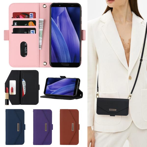 01、特徴：　高品質のPU+柔軟なTPUカバー　1層目はミラー×1とコインポケット×1、　2層目はカード入れ×3+コインポケット×1　斜めがけにも対応　耐衝撃性　丈夫で耐久性に優れている02、対応機種:　AQUOS sense3　AQUOS...