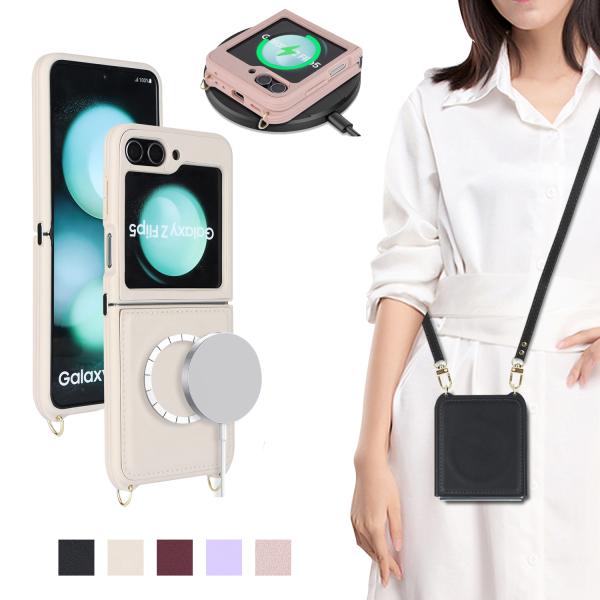 1）特徴　MagSafe対応　丁寧な手仕事で細部までこだわる2）素材　表地 : PU　装着部ケース : TPU ケース3）対応機種　Galaxy Z Flip54）関連ワードサムスン ギャラクシーZ フリップ5 スマホケース単色 タイプ ス...