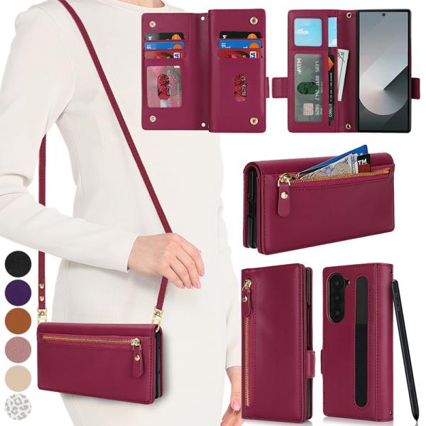 01、特徴：　スタンドとしても使える機能性。　丁寧な手仕事で細部までこだわる 　複数カード収納できるカードポケット付 　ストラップ付 02、対応機種:Galaxy Z Fold6 auGalaxy Z Fold6 SC-55E docomo...