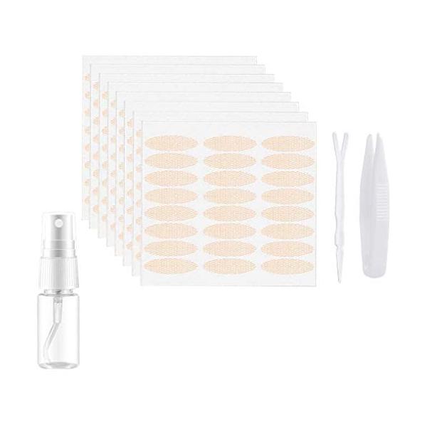 ・半月太め 4個アソート Eyelidtape-water-3type-JP170・・Color:半月太め・【内容】テープ384枚(約6ヶ月分)、小噴瓶1本、Ｖピンセット1本、Yスティック1本。【素材】極薄メッシュテープ。大切な肌にとても優...