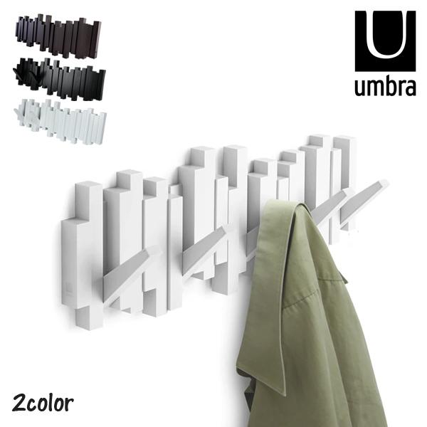 umbra アンブラ スティックス マルチ フック 5連壁掛け コートハンガー/ハンガー壁 オブジェ デザイン フック♪■サイズ約 横幅：49.5cm x 高さ：18.0cm x 厚さ：2.5cm■耐荷量１フック1.5kgまで■付属品・ステ...