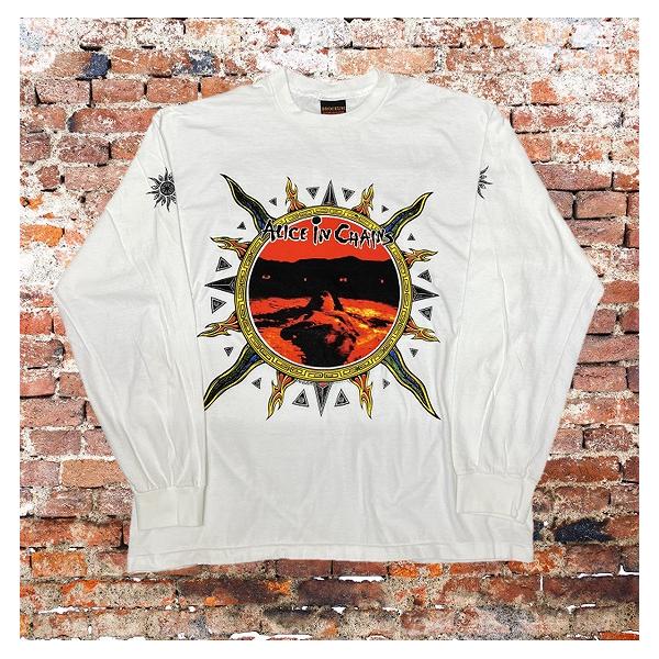 Alice in Chains  アリスインチェインズ　長袖 Tシャツ　【ネコポス便配送】※【日付時間指定・代金引換】でのお取引はできません。●素材：コットン100%●カラー：・white【ホワイト】●サイズ：XL