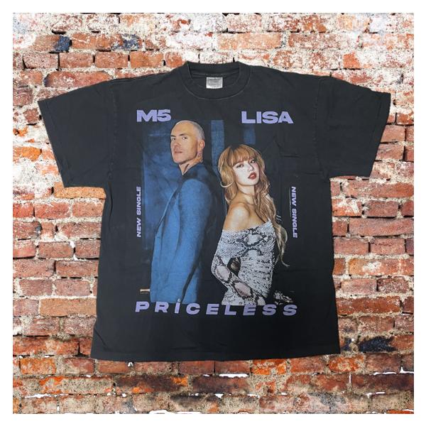 Maroon 5 / BLACKPINK LISA　Tシャツ【ネコポス便配送】※【日付時間指定・代金引換】でのお取引はできません。●素材：コットン100%●カラー：・black【ブラック】●サイズ：XL