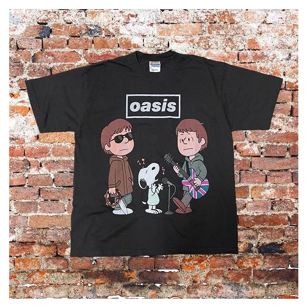 oasis×SNOOPY オアシス スヌーピー コラボ Tシャツ【ネコポス便配送】※【日付時間指定・代金引換】でのお取引はできません。●素材：コットン100%●カラー：・black【ブラック】●サイズ：XL