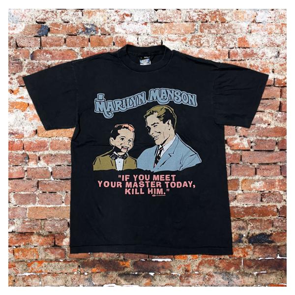 Marilyn Manson マリリンマンソン Tシャツ【ネコポス便配送】※【日付時間指定・代金引換】でのお取引はできません。●素材：コットン100%●カラー：・black【ブラック】●サイズ：L