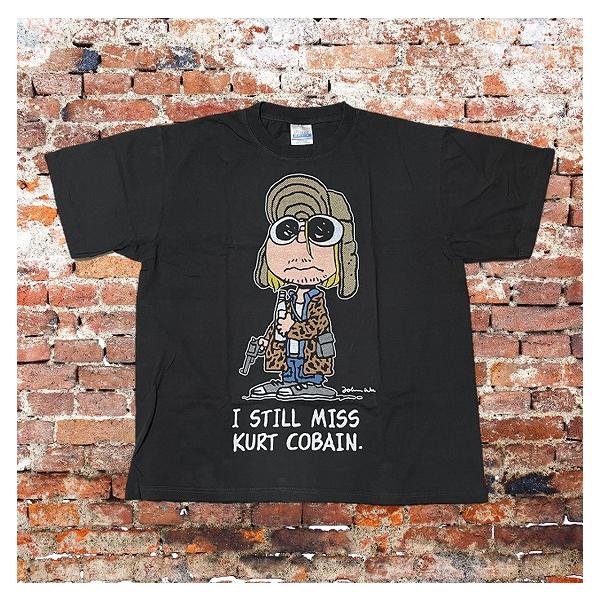 Kurt Cobain SNOOPY カートコバーン スヌーピー コラボ Tシャツ【ネコポス便配送】※【日付時間指定・代金引換】でのお取引はできません。●素材：コットン100%●カラー：・black【ブラック】●サイズ：XL