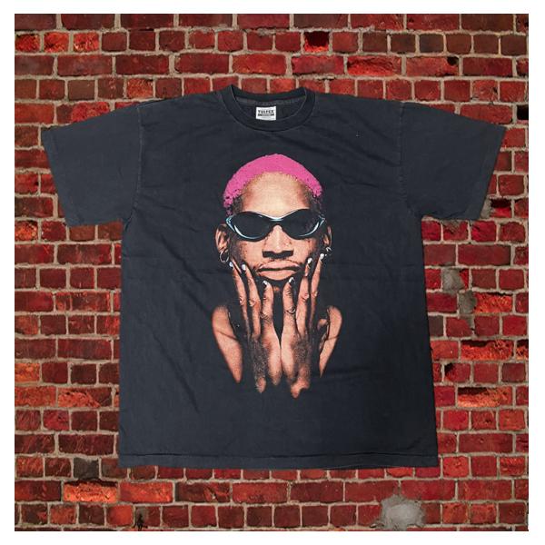 Dennis Rodman / デニスロッドマン　Tシャツ　【ネコポス便配送】※【日付時間指定・代金引換】でのお取引はできません。●素材：コットン100%●カラー：・black【ブラック】●サイズ：XL