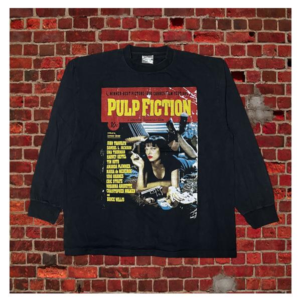 Pulp Fiction / パルプフィクション　ロングTシャツ　【ネコポス便配送】※【日付時間指定・代金引換】でのお取引はできません。●素材：コットン100%●カラー：・black【ブラック】●サイズ：XL