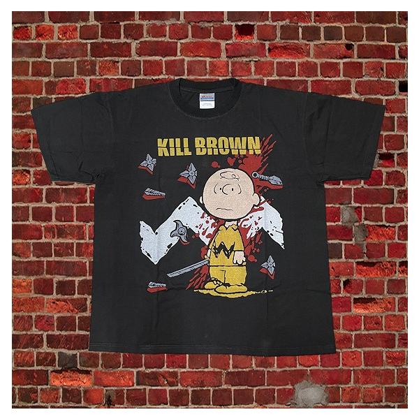 Kill Bill Charlie Brown キルビル チャーリーブラウン コラボ Tシャツ【ネコポス便配送】※【日付時間指定・代金引換】でのお取引はできません。●素材：コットン100%●カラー：・black【ブラック】●サイズ：XL
