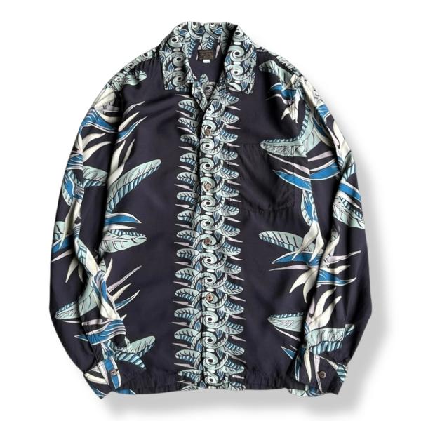 DELUXEWARE(デラックスウエア)オンブック級の名作パターン「バードオブパラダイス」ヴィンテージと同じ工程で創るリアルハワイアンシャツ1940年代後期、ハワイの地で誕生した老舗<Shaheen's>は、アロハシャツという文...