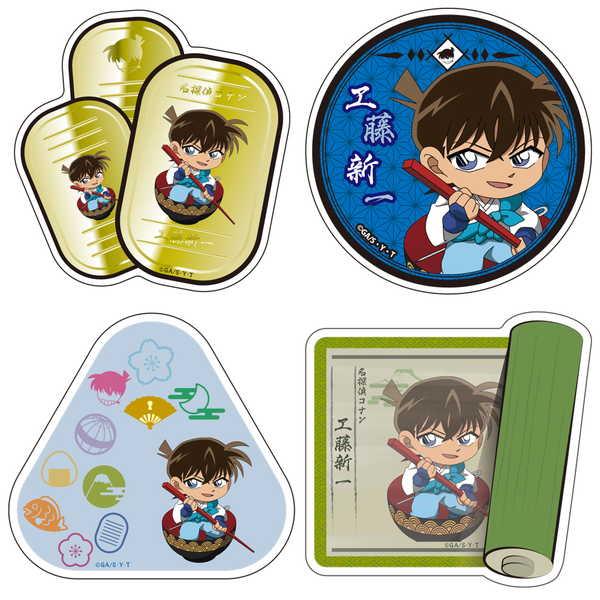 メール便対応商品 「名探偵コナン」より、昔ばなしをテーマに描き起こしたイラストのステッカー4枚セットが登場！トランクに貼れます。【サイズ】 約H100×W100mm4枚セット名探偵コナン 昔ばなし風コレクション トラベルステッカー4枚セット...