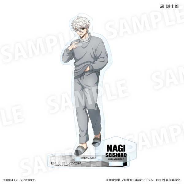 メール便対応商品 「ブルーロック」より、アクリルスタンドが登場！【サイズ】 プレートサイズ：W100mm×H140mm×D3mm【素材】 アクリルブルーロック Wake Up &amp; Get Ready アクリルスタンド 凪誠士郎  カ...