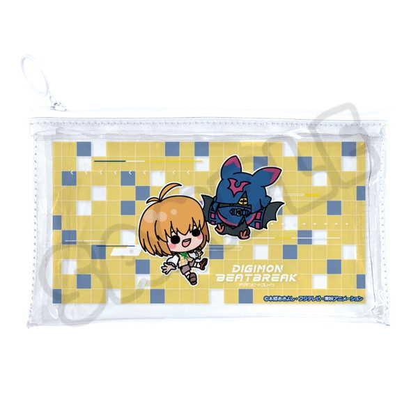 【発売日：2026年05月31日】メール便配送商品 「DIGIMON BEATBREAK」より、フラットクリアポーチが登場！中身が見やすく小物を入れるのに最適なクリアポーチです。かさ張らないので持ち歩くのにも便利！【サイズ】 約185mm×...