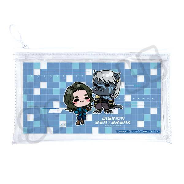 【発売日：2026年05月31日】メール便配送商品 「DIGIMON BEATBREAK」より、フラットクリアポーチが登場！中身が見やすく小物を入れるのに最適なクリアポーチです。かさ張らないので持ち歩くのにも便利！【サイズ】 約185mm×...